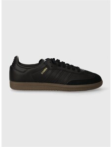 Tenisice od brušene kože adidas Originals Gazelle Indoor boja: crna ...