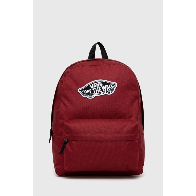 Ruksak Vans boja: crvena, veliki, s aplikacijom - GLAMI.hr