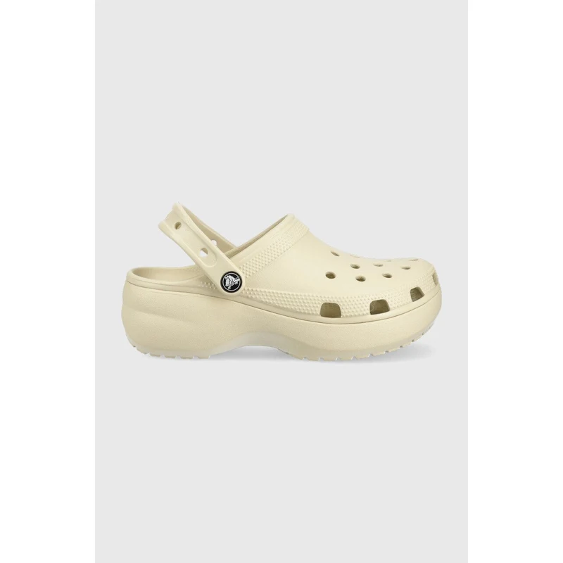Natikače Crocs Classic Platform Clog Classic Platform Clog W za žene, boja: bež, s platformom ...