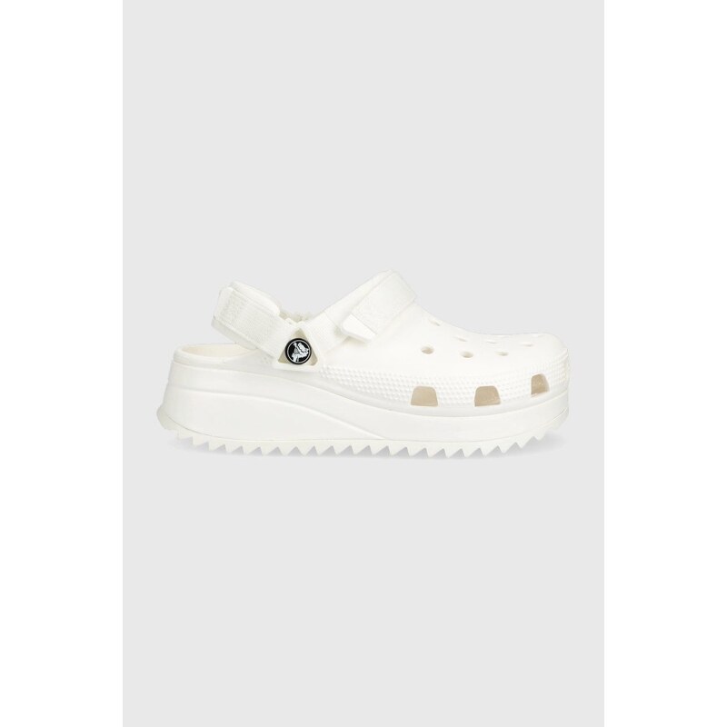 Natikače Crocs Classic Hiker Clog za žene, boja: bijela, s platformom, 206772.143.D-WHT.WHT ...