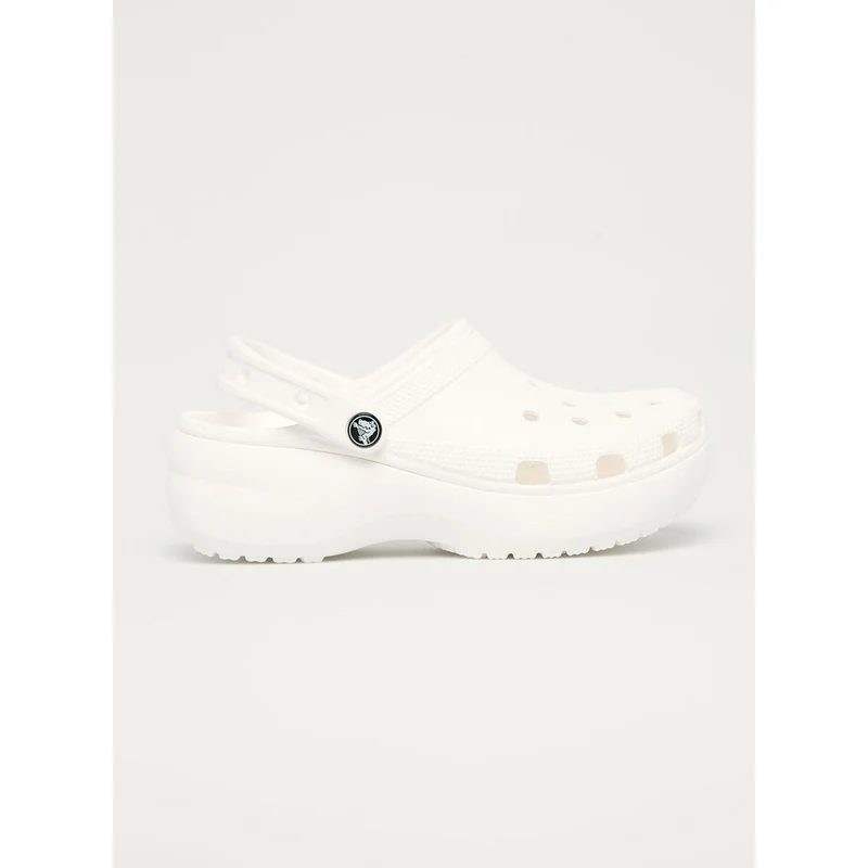 Natikače Crocs Classic Platform Clog za žene, boja: bijela, 206750 - GLAMI.hr