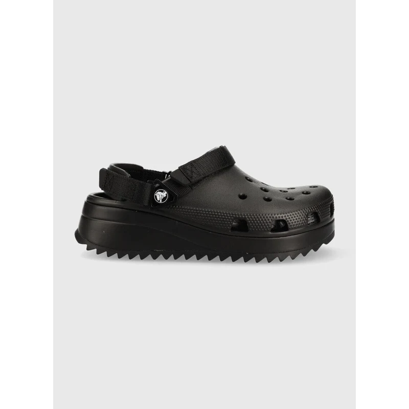 Natikače Crocs Classic Hiker Clog za žene, boja: crna, s platformom - GLAMI.hr