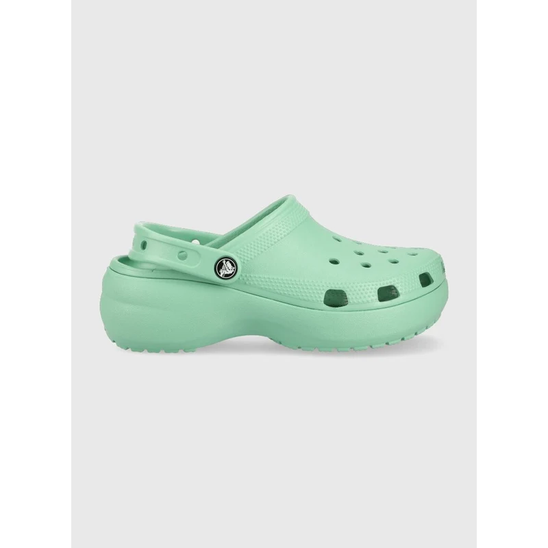 Natikače Crocs CLASSIC PLATFORM CLOG WOMEN za žene, boja: tirkizna, s ...