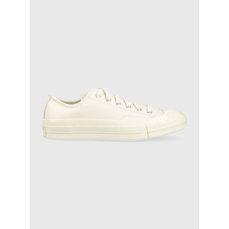 Kožne tenisice Converse Chuck 70 OX za žene, boja: bež, A03435C - GLAMI.hr