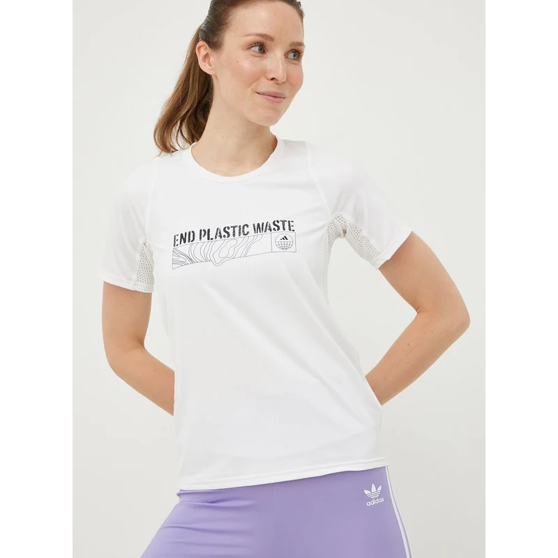 Majica kratkih rukava za trčanje adidas Performance Run For The Ocean ...