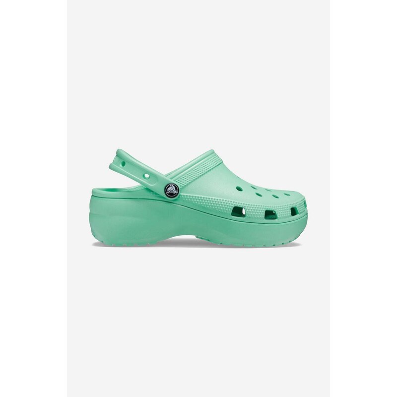Natikače Crocs Platform Clog za žene, boja: tirkizna, s platformom, 206750.JADE.STONE-STONE ...