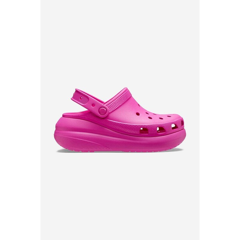 Natikače Crocs Classic Crush Clog za žene, boja: ružičasta, s platformom, 207521.JUICE-JUICE ...