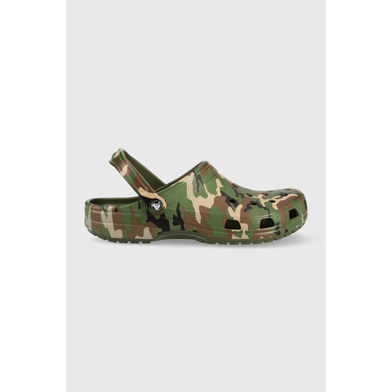 Natikače Crocs Classic Printed Camo Clog za muškarce, boja: zelena ...