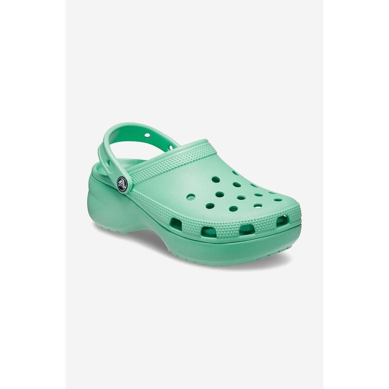 Natikače Crocs Platform Clog za žene, boja: tirkizna, s platformom, 206750.JADE.STONE-STONE ...