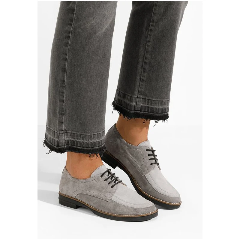 Zapatos Kožne cipele derby Radiant V2 sivo - GLAMI.hr