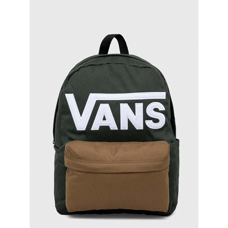 Ruksak Vans boja: zelena, veliki, s aplikacijom - GLAMI.hr
