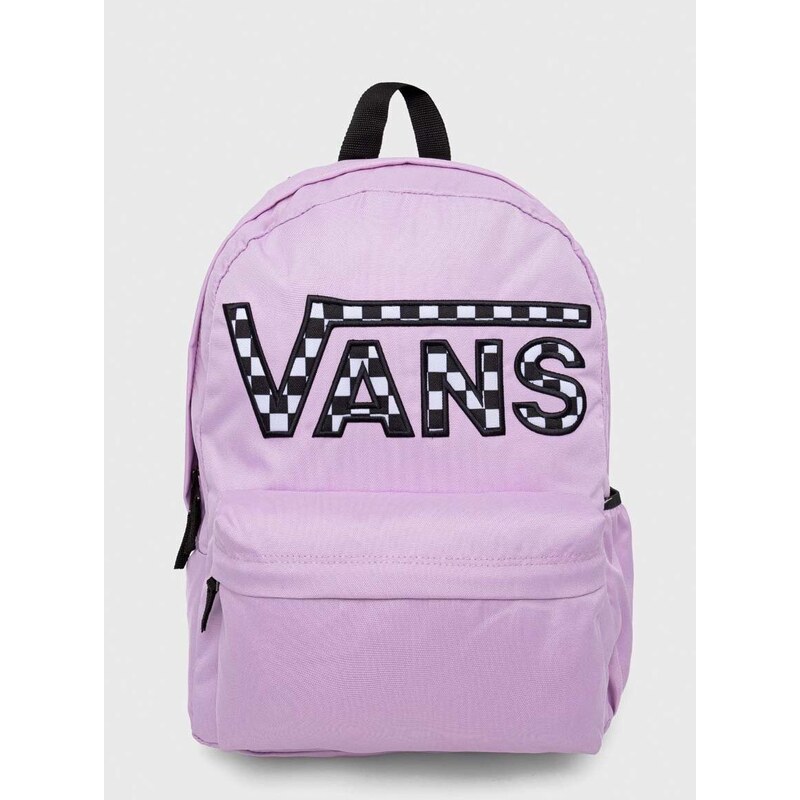 Ruksak Vans boja: ljubičasta, veliki, s aplikacijom - GLAMI.hr