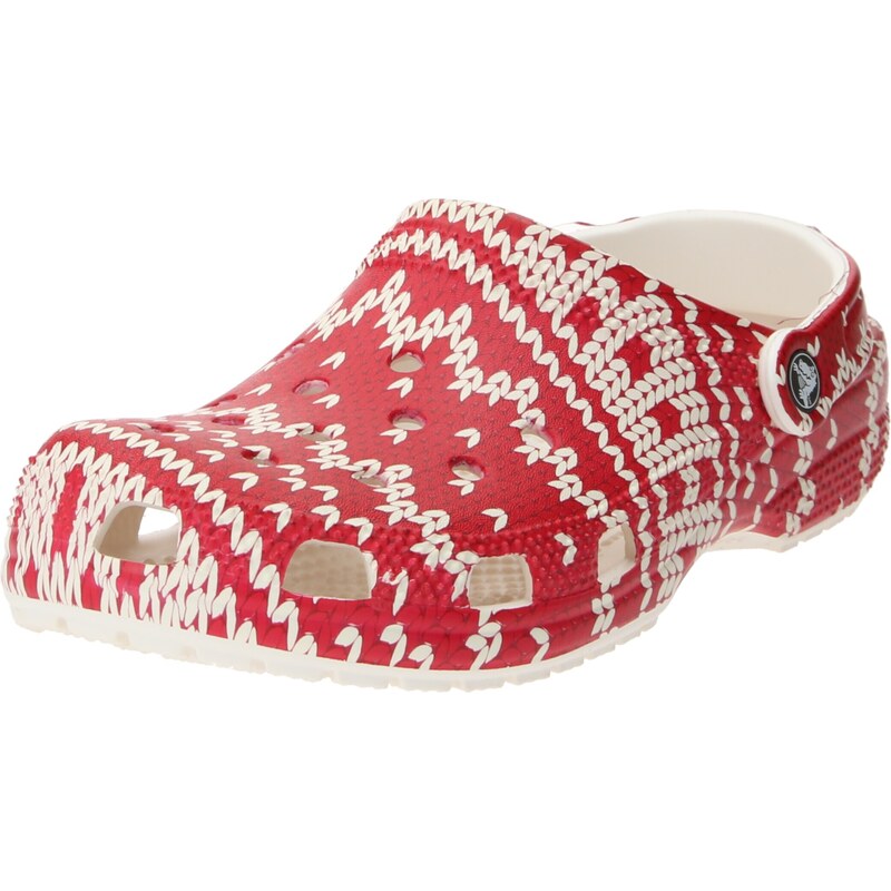 Crocs Klompe 'Classic Holiday Sweater' crvena / bijela - GLAMI.hr