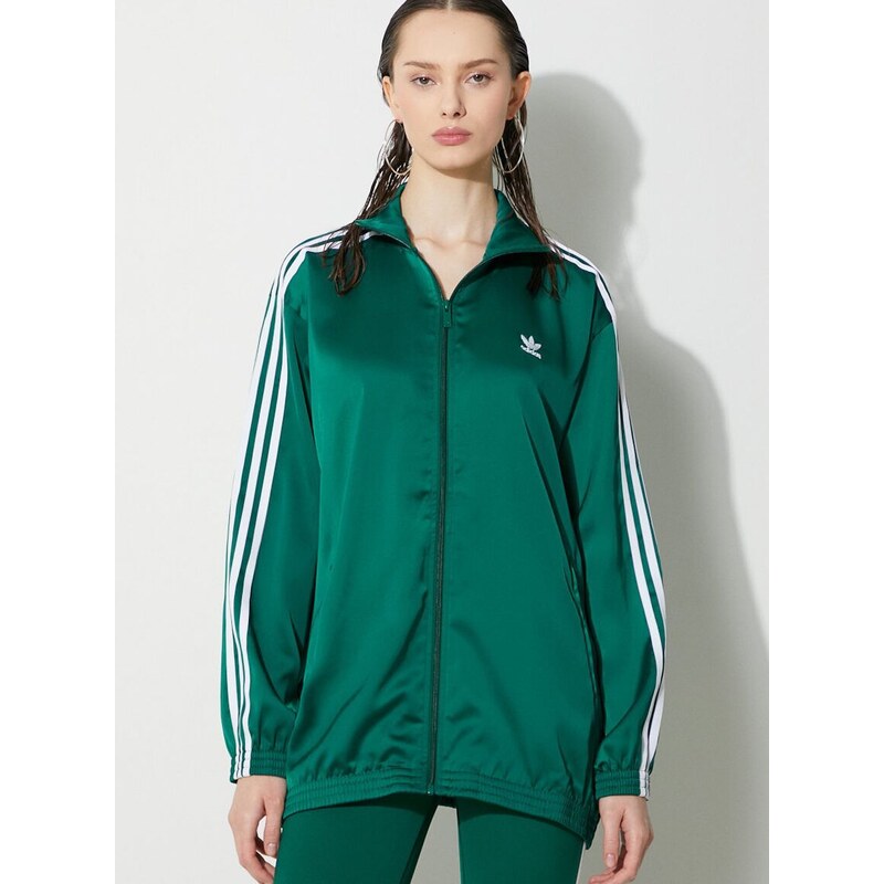 Dukserica adidas Originals Track Top za žene, boja: zelena, s ...