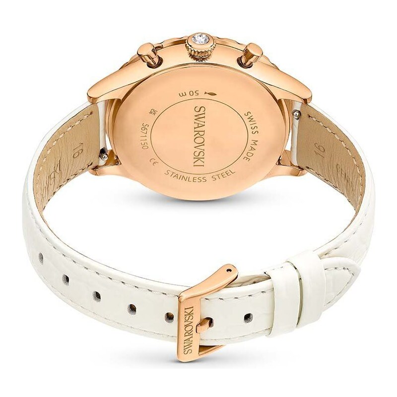 Sat Swarovski OCTEA CHRONO za žene, boja: bijela - GLAMI.hr
