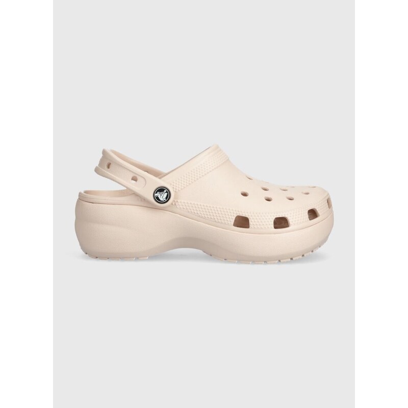 Natikače Crocs Classic Platform Clog za žene, boja: ružičasta, s platformom, 206750 - GLAMI.hr