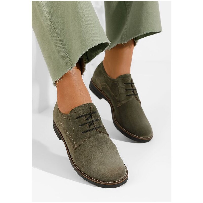 Zapatos Kožne cipele derby Otivera V2 kaki - GLAMI.hr