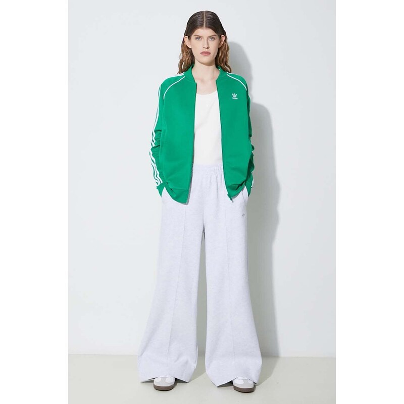 Dukserica adidas Originals Adicolor Classics SST za žene, boja: zelena ...